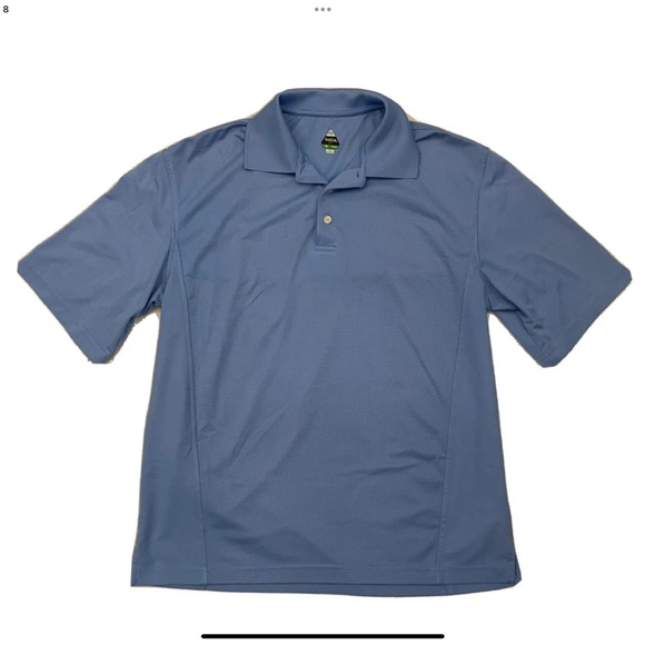 bolle | Shirts | Bolle Golf Tech Short Sleeve Polo Sky Blue Textured ...